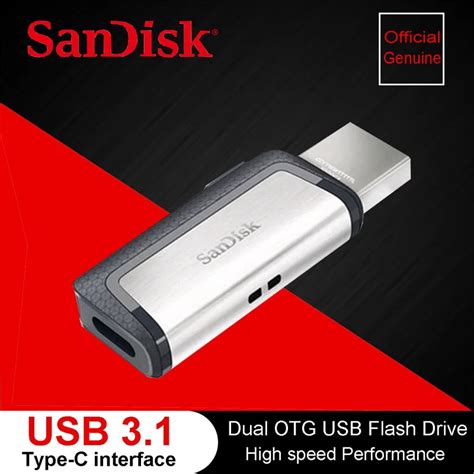 Sandisk Extreme High Speed Type C USB3 1 Dual OTG USB Flash Drive 164GB Pen Drives 64G 130M S