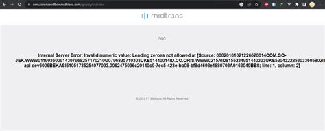 Sanbox Snap Ui Gopay Error Issue Midtrans Midtrans Php GitHub