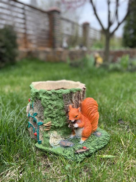 ᐉ Садова фігура Пеньок з білкою 996 • Краща ціна в Києві Україні • Купити в Епіцентр