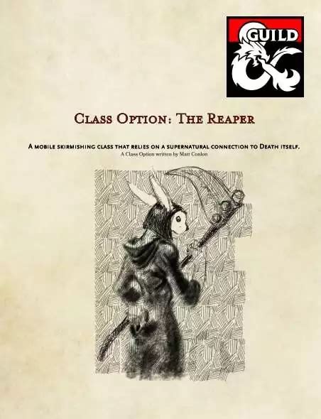 Class Option The Reaper Dungeon Masters Guild Drivethrurpg Class Option The Reaper Dungeon Masters Guild Drivethrurpg
