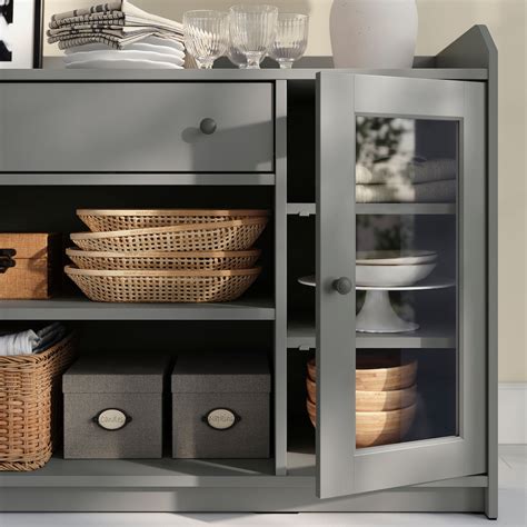Hauga Sideboard Gray 551 8x177 8x33 Ikea