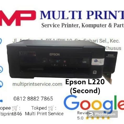 Jual Printer Epson L220 Second Siap Pakai Dan Bergaransi Shopee