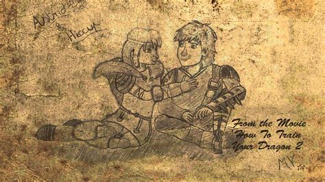 Astrid And Hiccup Fan Art Youtube