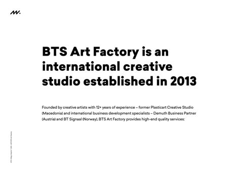 BTS Art Factory - Awwwards Honorable Mention