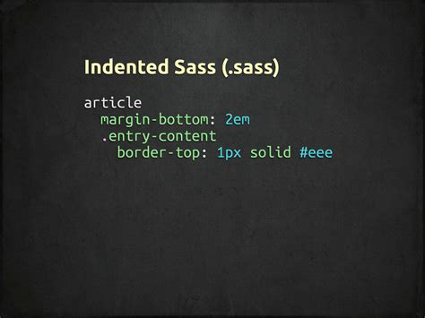 Sass Compass The Future Of Stylesheets Now Speaker Deck