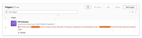 The Api With Id Api Id Doesnt Include A Route With Path Having An Integration Aws Repost
