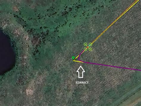 qgroundcontrol drone doesn t make smooth turn copter 4 5 ardupilot