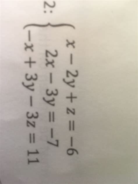 Solved Solve The System Of Equations Using Either Gaussian Chegg Com