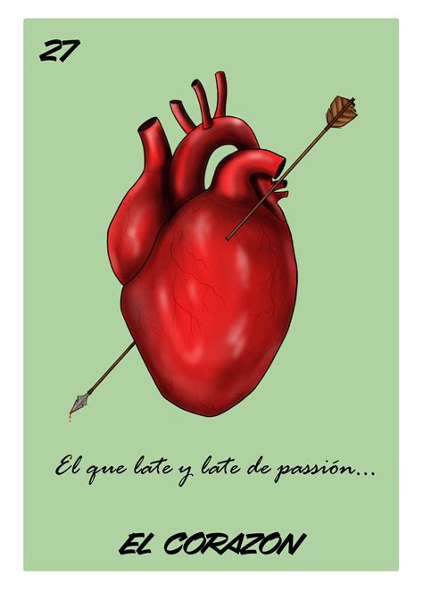 El Corazon Loteria Card