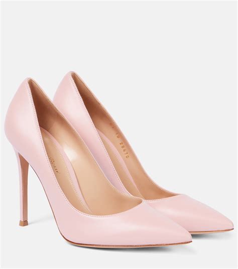 Pumps Gianvito 105 Aus Leder In Rosa Gianvito Rossi Mytheresa