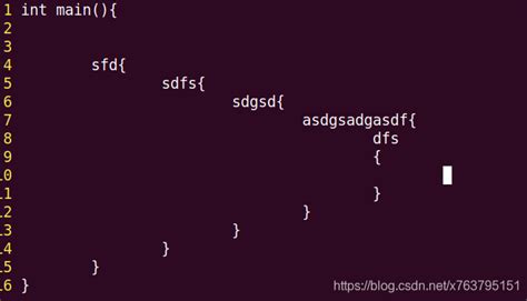 vim输入大花括号（{），自动补全并对齐 vim 花括号对 匹配 csdn博客