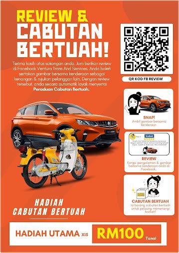 “pos Kereta Review And Menangi Cabutan Bertuah” Bersama Ventura Trans