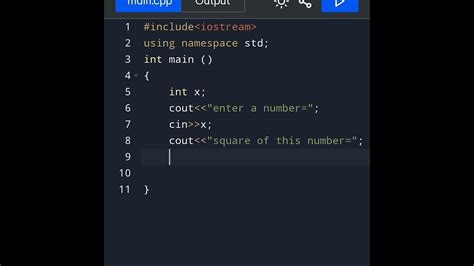 C Program To Find Square Of A Number Coding Bsccs Programminglanguage Program Youtube