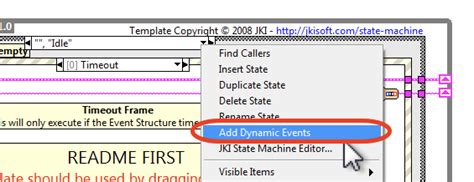Jki State Machine Editor Add Dynamic Events