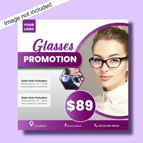 Premium Vector Optica Glasses Poster Flyer