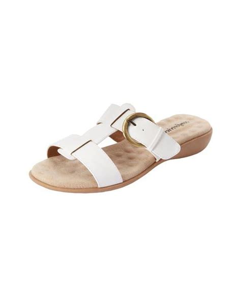 Comfortview The Dawn Slip On Sandal In Natural Lyst