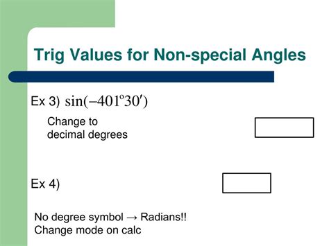 PPT 7 5 Values Of Trig Functions PowerPoint Presentation Free Download ID 6618342