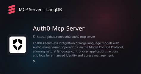 Auth0 Mcp Server Langdb