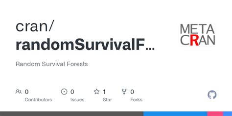 Github Cranrandomsurvivalforest Random Survival Forests