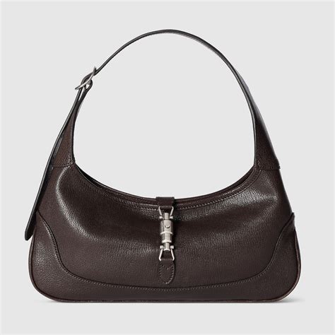 Jackie Slim Small Shoulder Bag In Dark Brown Leather Gucci® No