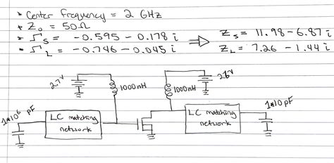 Solved Please Design Input And Output Lc Matching Networks