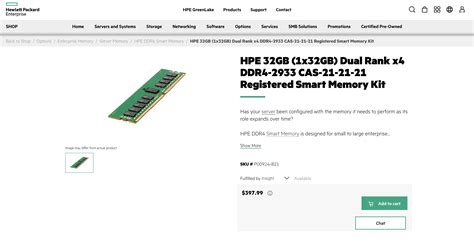 Hpe Ddr4 2933 32gb 2rx4 Ecc Reg 伺服器專用記憶體 Osslabtv