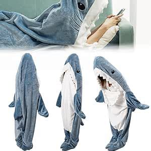 Shark Outfits Blahaj Onesie Kawaii Shark Hoodie Shark Sleeping Bag