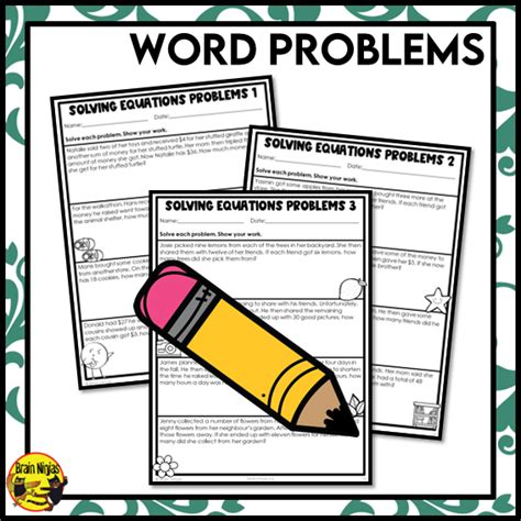 Solving Equations Order Of Operations With Brackets Math Worksheets