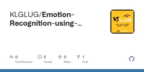 GitHub KLGLUG Emotion Recognition Using OpenCV