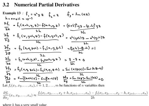 Partial Derivative Examples