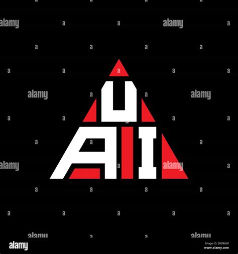 UAI Triangle Letter Logo Design With Triangle Shape UAI Triangle Logo Design Monogram UAI