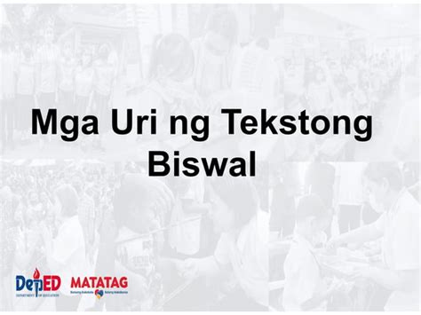 Matatag Week 5 Quarter 1 Tekstong Biswal Pptx