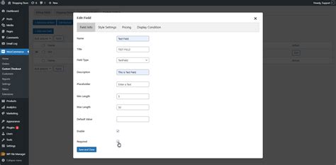 Custom Checkout Fields Editor Documentation Woocommerce