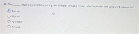 Solved Use The Following Scenario To Answer The 10 Questions