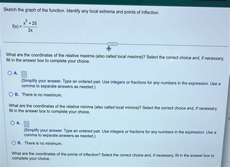Solved Sketch The Graph Of The Function Identify Any Local Extrema