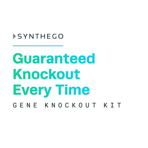 The Most Reliable Knockout Strategy For Any Human Or Mouse Derived Cell