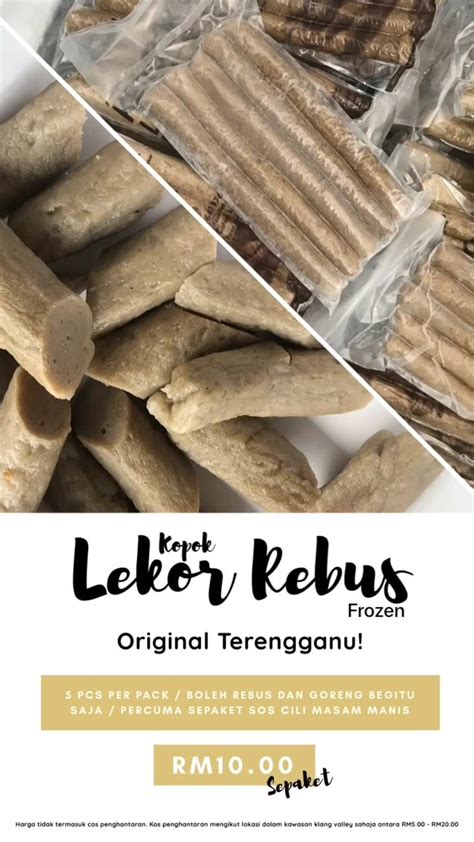 Kopok Lekor Keropok Lekor Frozen Original Terengganu