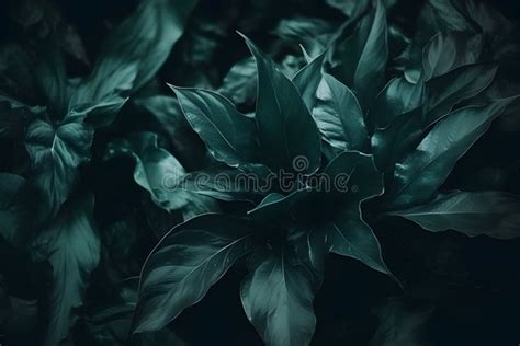 Tropical Plants Background Neural Network Ai Generated Stock Illustration Illustration Of