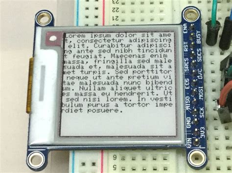 Arduino Code Adafruit Eink Display Breakouts And Featherwings