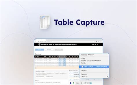 Table Capture Copy Html Tables To Clipboard Or Export To Excel Csv