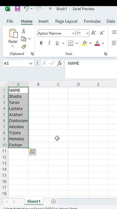 excel shorts tricks youtube