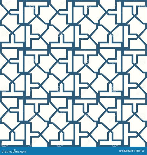 Symmetrical Geometric Shapes Blue And White Vector Stock Vector Illustration Of Contemporary