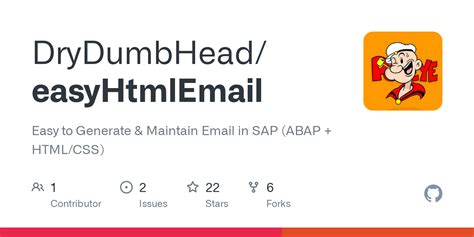 GitHub DryDumbHead EasyHtmlEmail Easy To Generate Maintain Email In SAP ABAP HTML CSS