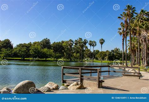 View Of Lake At Mile Square Regional Park Stock Image Image Of Calm