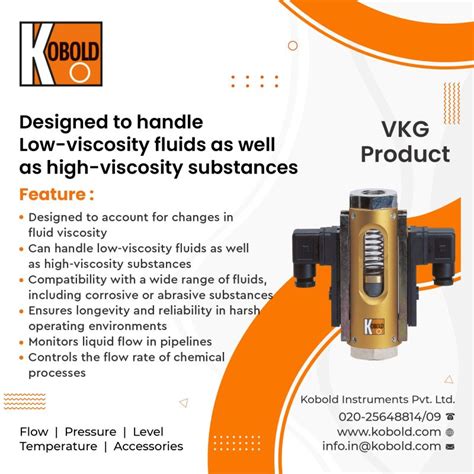 Kobold Instruments Pvt Ltd India On Linkedin Kobold Viscosity Compensated Flow Meters And