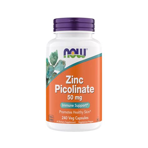 Suplemento Picolinato De Zinc 50 Mg 240 Cápsulas Lider