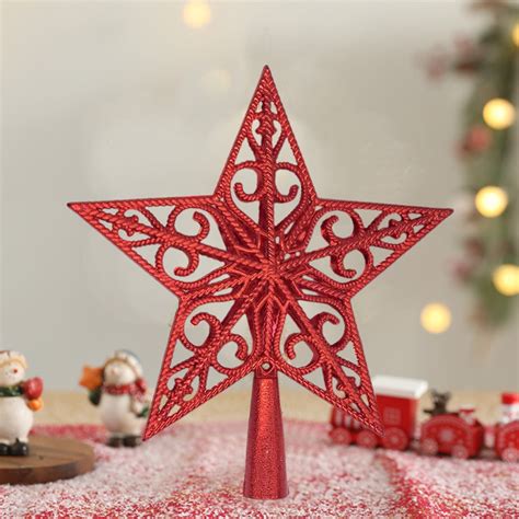 Christmas Savings 2023 Wjsxc Christmas Hollow Star Tree Topper