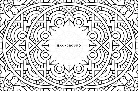 Premium Vector Ornamental Background With Geometric Circular Design