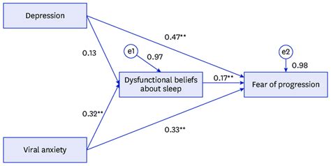 Mediation Model Showing The Pathway From The Effect Of Depression Or
