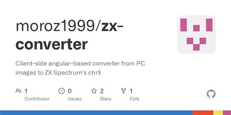 Github Moroz Zx Converter Client Side Angular Based Converter From Pc Images To Zx